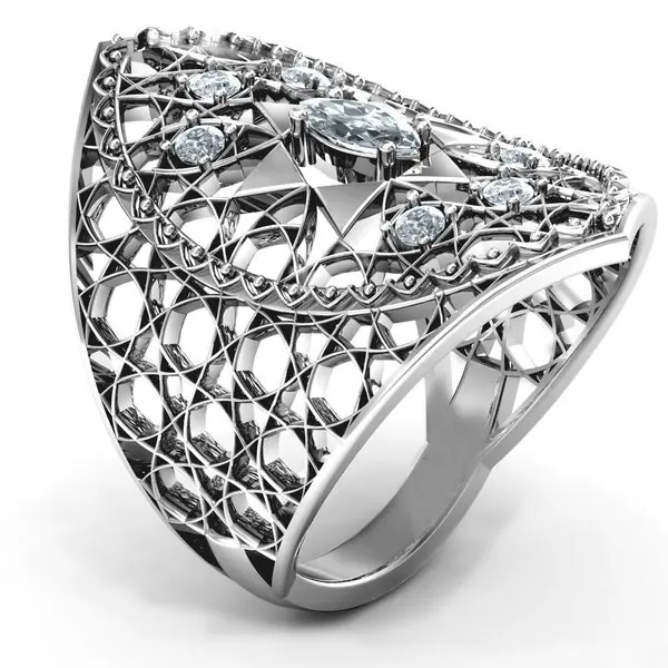 Jewlr Star Of David Lattice Ring