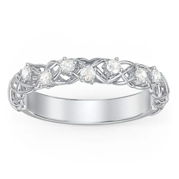 Jewlr Stones Woven In Love Ring
