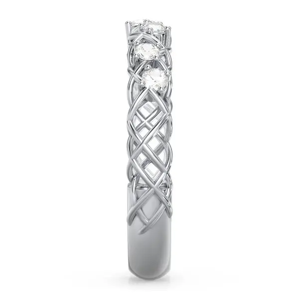 Jewlr Stones Woven In Love Ring