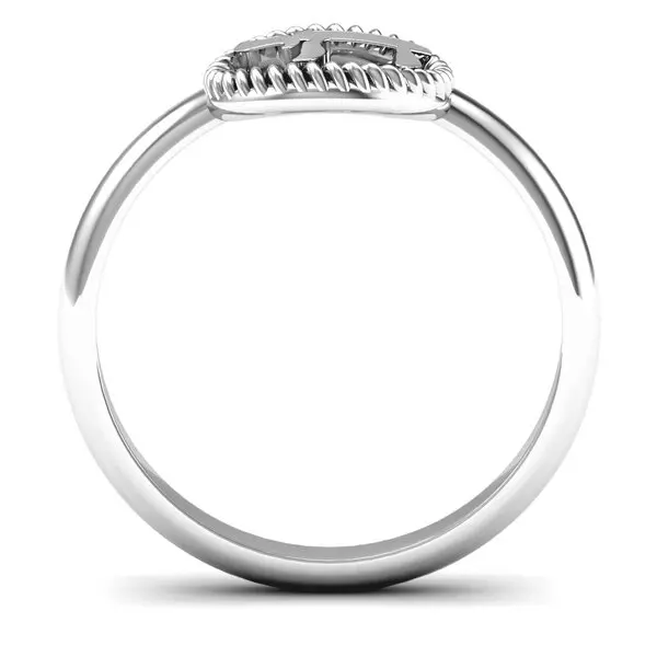 Jewlr Chai With Braided Halo Ring