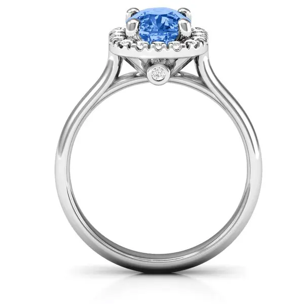 Jewlr Cushion Halo Ring