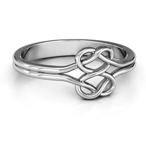 Jewlr Tangled Hearts Infinity Ring