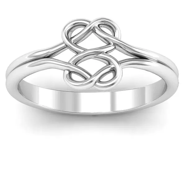 Jewlr Tangled Hearts Infinity Ring