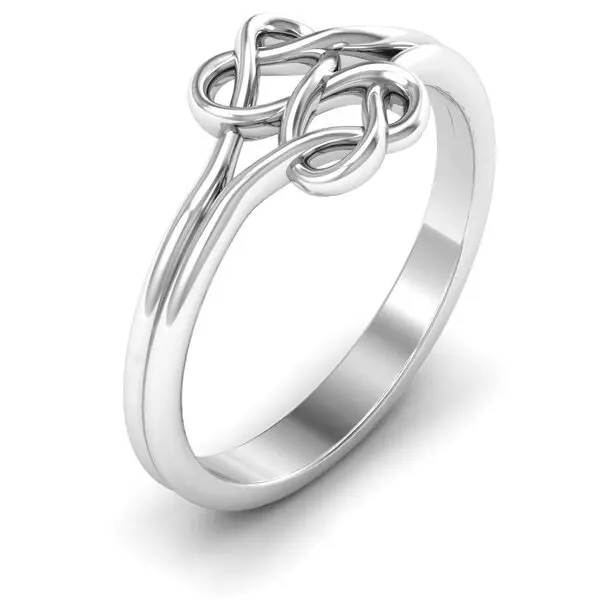 Jewlr Tangled Hearts Infinity Ring