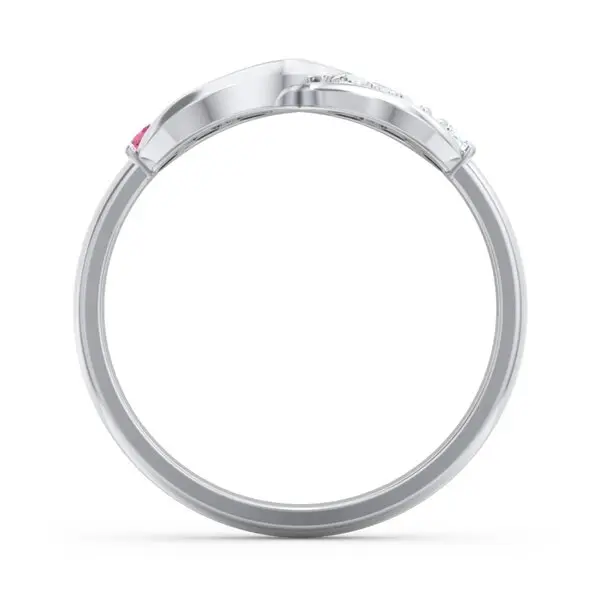 Jewlr Engravable Infinity Ring With Birthstones