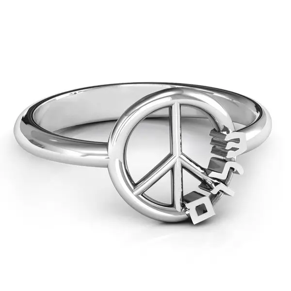 Jewlr Shalom Peace Ring