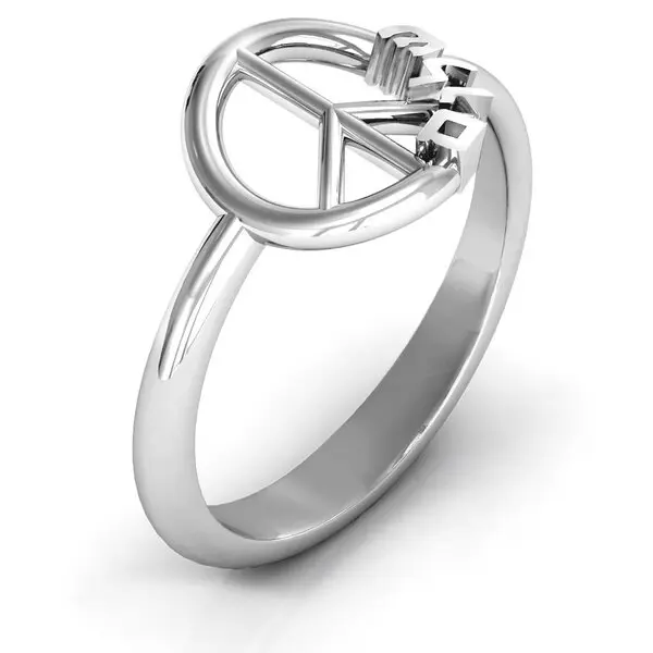 Jewlr Shalom Peace Ring