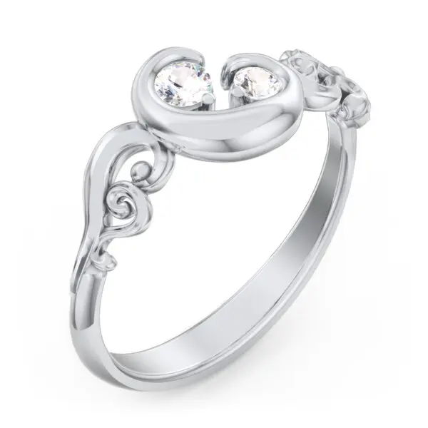Jewlr Cradle Of Love" Ring