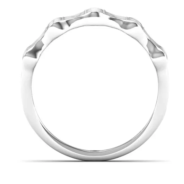 Jewlr 3 Row Fashion Wave Ring