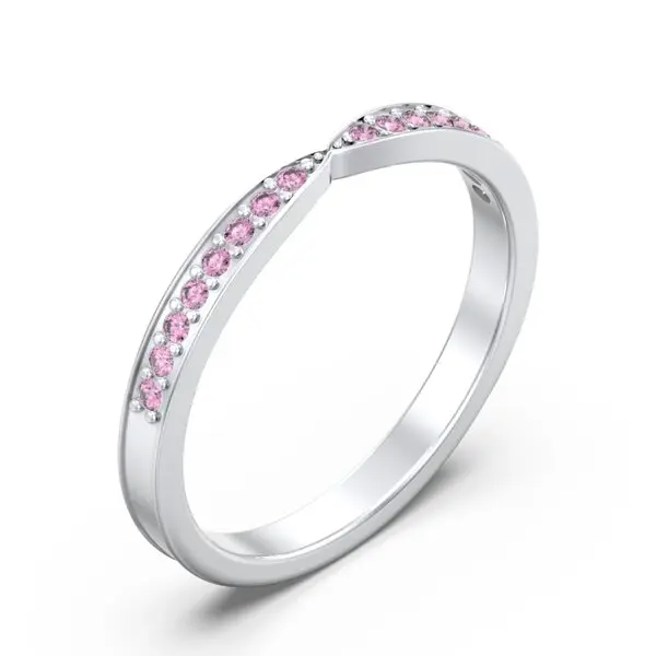 Jewlr Tapered Stacking Band With Accents