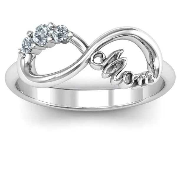 Jewlr Mom's Infinite Love With Stones Ring
