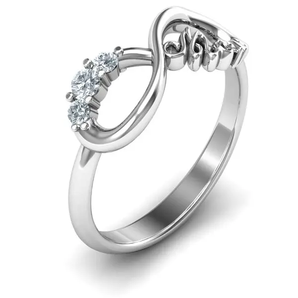 Jewlr Mom's Infinite Love With Stones Ring