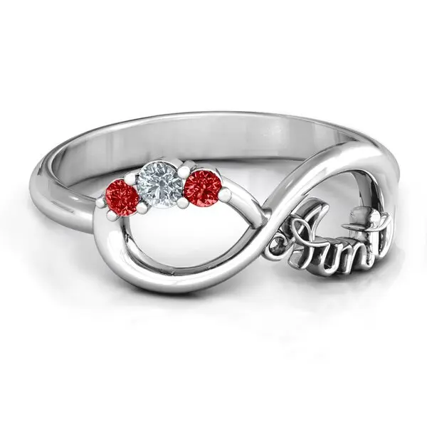Jewlr Aunt's Infinite Love Ring With Stones