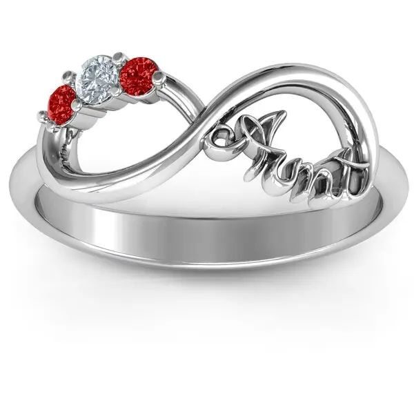 Jewlr Aunt's Infinite Love Ring With Stones