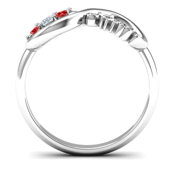 Jewlr Aunt's Infinite Love Ring With Stones
