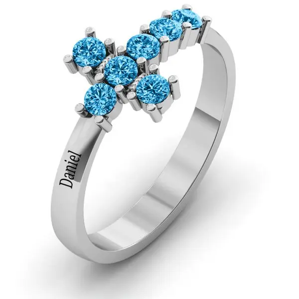 Jewlr I Believe' Side Cross Ring