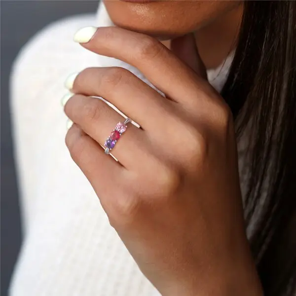 Jewlr Radiant Trinity Ring