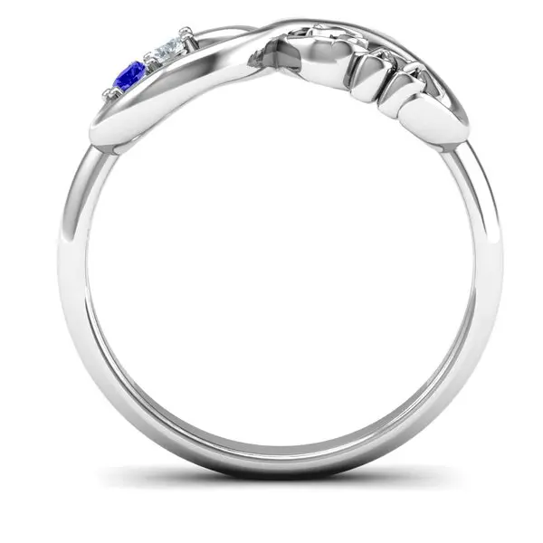 Jewlr Bff Friendship Infinity Ring With 2 7 Stones