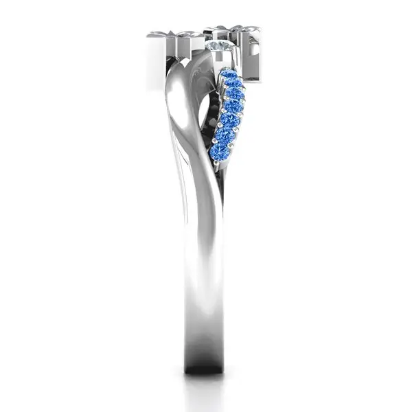 Jewlr Light Up My Life Infinity Ring With Accent Stones