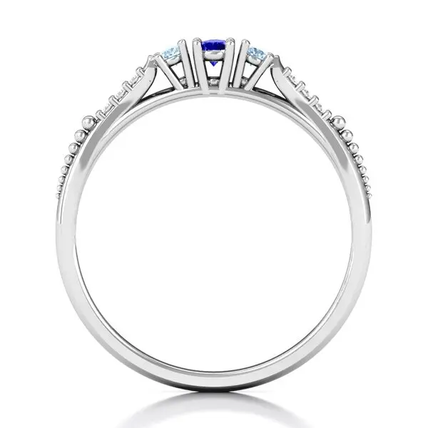 Jewlr Trinity Ring On Accented Band