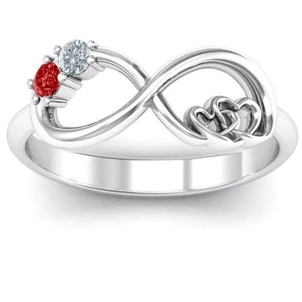 Jewlr Double The Love Infinity Ring