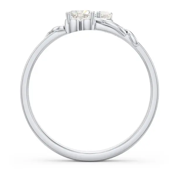 Jewlr Heart Of Hearts With Accent Stones Ring