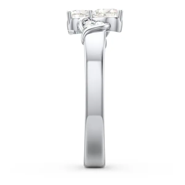 Jewlr Heart Of Hearts With Accent Stones Ring