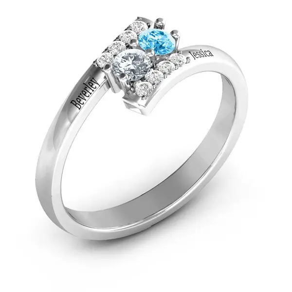 Jewlr Must Be Love Two Stone Ring