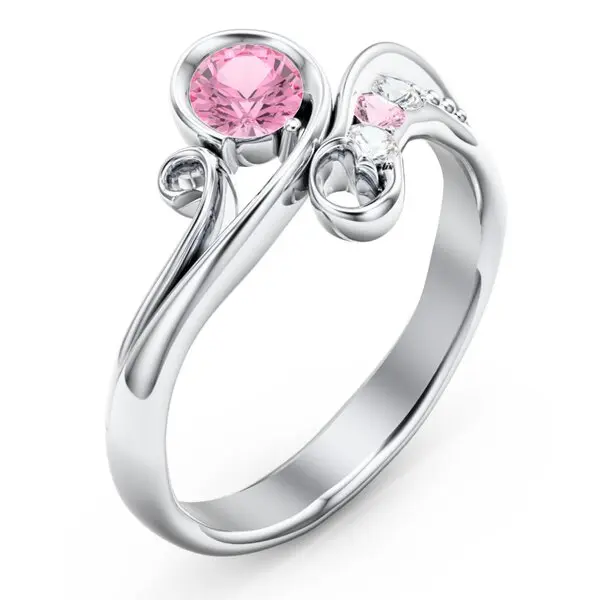 Jewlr Family Flair Ring With 2-6 Birthstones