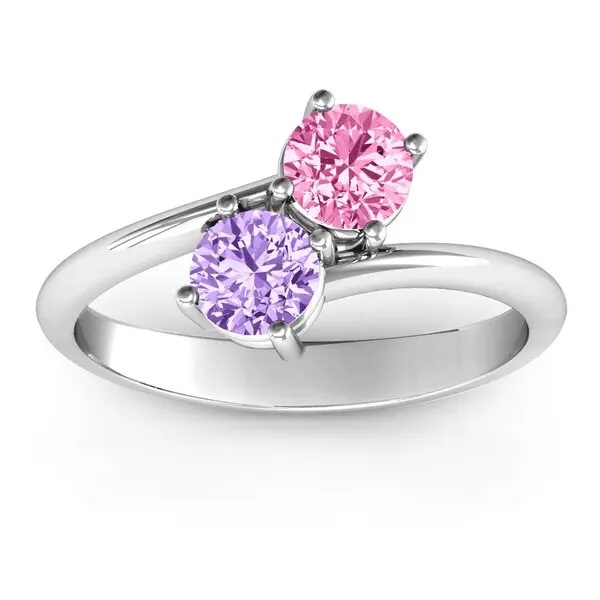 Jewlr Destined For Love Double Gemstone Ring