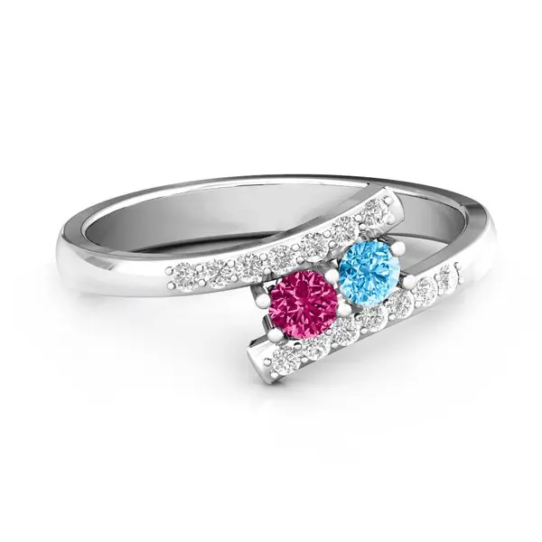 Jewlr Mot We Met Two Stone Ring