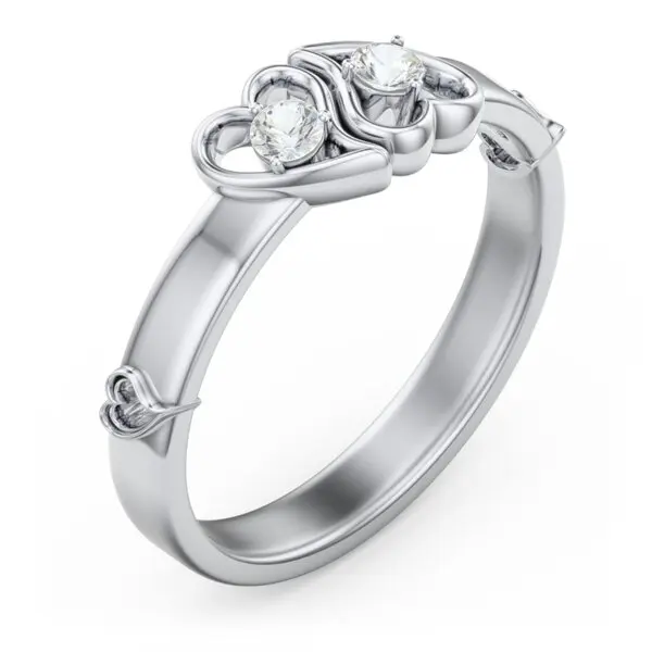 Jewlr Shape Of My Heart Ring