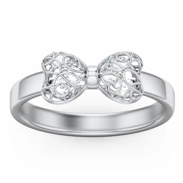 Jewlr Adorable Bow Cage Ring
