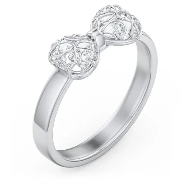 Jewlr Adorable Bow Cage Ring