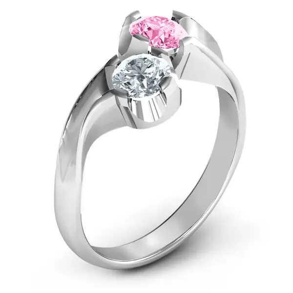 Jewlr Two Stone Sparkle Ring