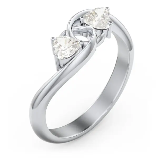 Jewlr Two Of Hearts Pinky Promise Ring