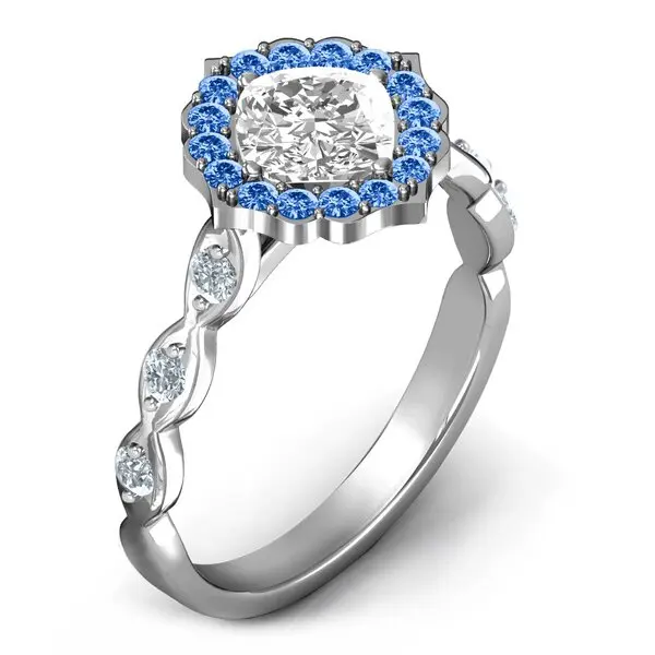 Jewlr Vintage Glamour Ring With Accent Stones