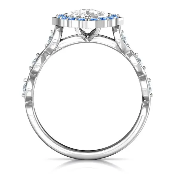 Jewlr Vintage Glamour Ring With Accent Stones