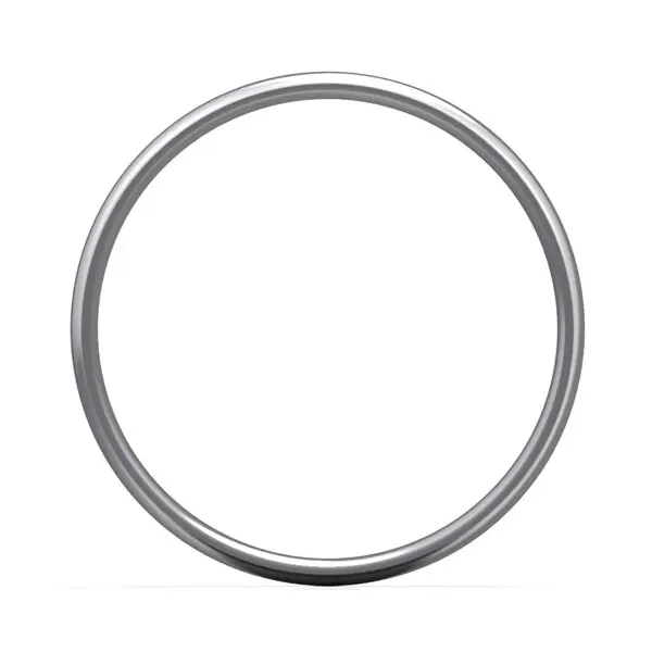 Jewlr Half Round Comfort Fit Wedding Band 3mm Width