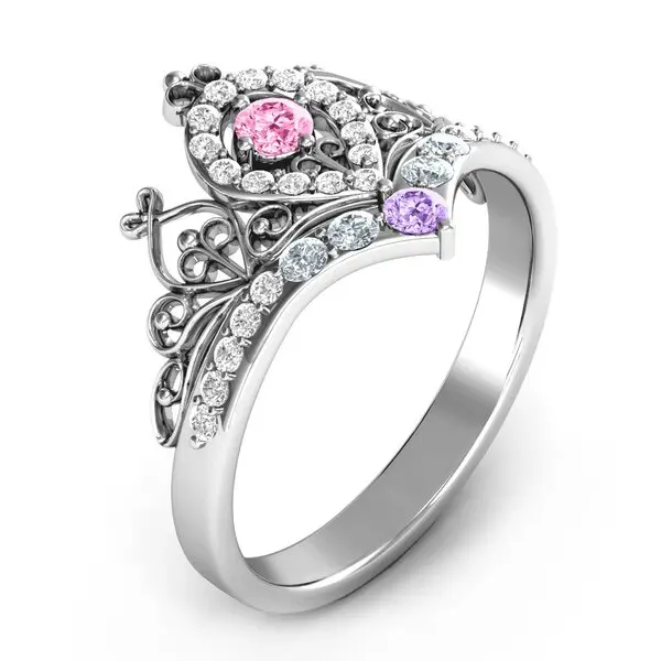 Jewlr Queen Of My Heart Tiara Ring
