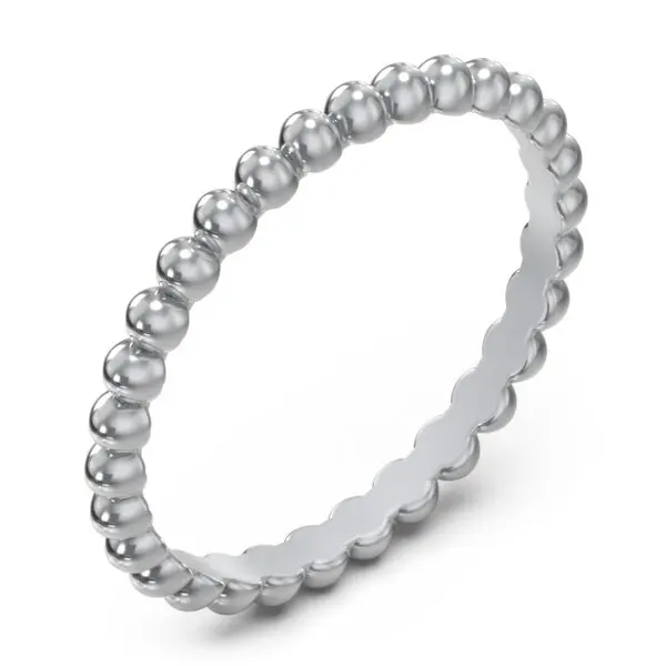 Jewlr Stackable Beaded Ball Ring