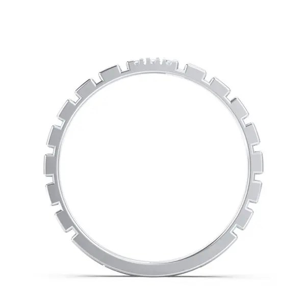 Jewlr Geometric Cube Stackable Ring With Accents