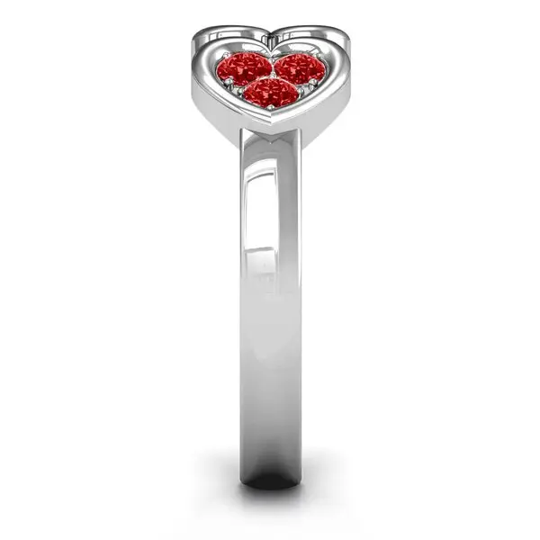 Jewlr Heart To Heart Wraparound Ring
