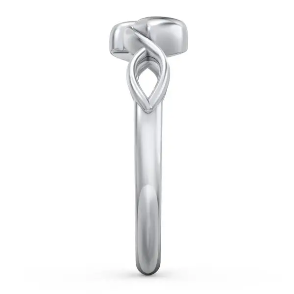 Jewlr Engravable Initial Heart And Infinity Ring