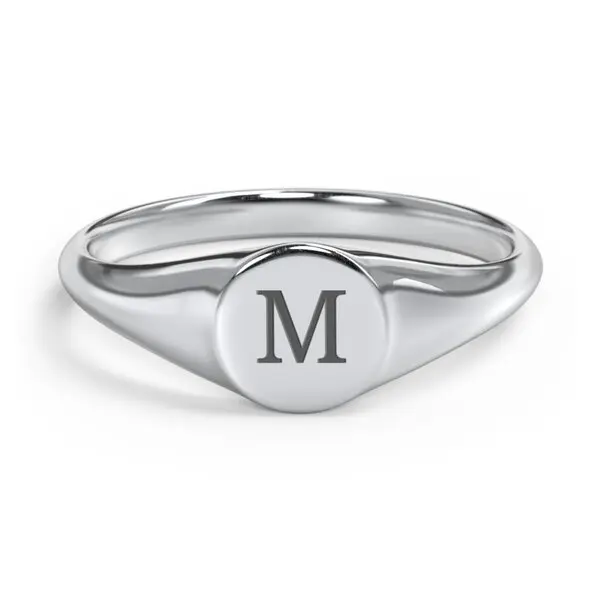 Jewlr Engravable Round Signet Ring