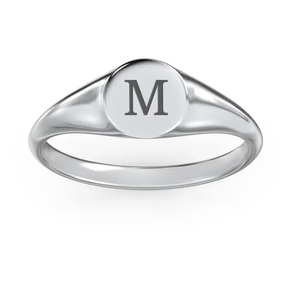 Jewlr Engravable Round Signet Ring