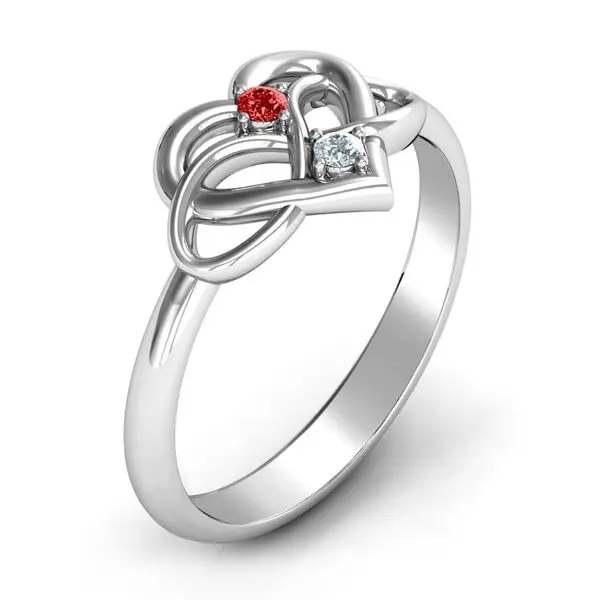 Jewlr Together Forever Two-stone Ring