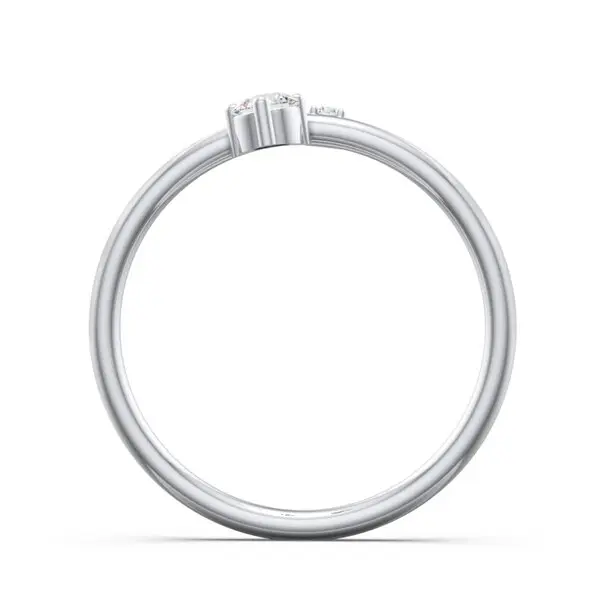 Jewlr Off-set Gemstone Stacking Ring