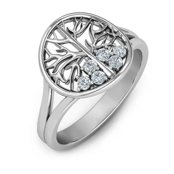 Jewlr Always Around Love 6 Stone Family Tree Ring