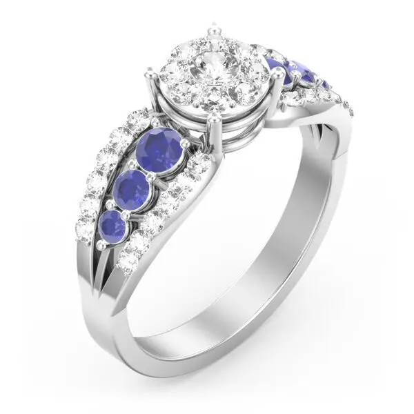 Jewlr Andromeda Round Cluster Ring